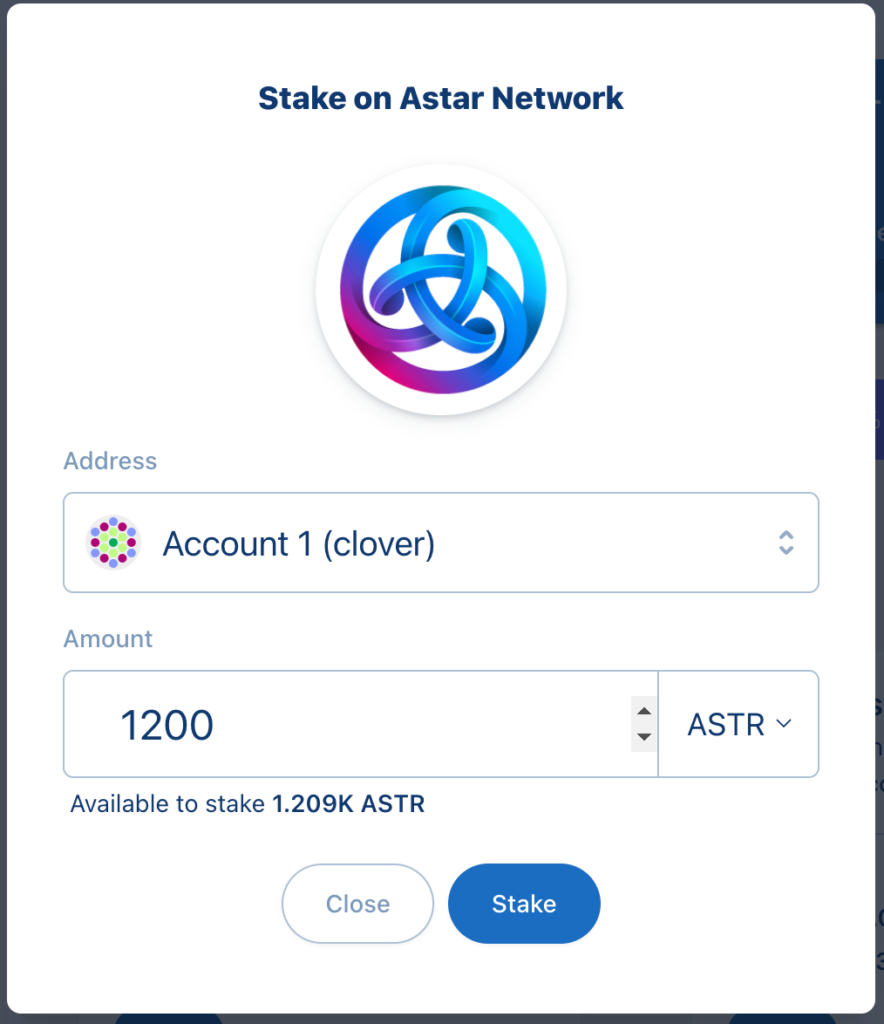 【Astar】ASTRをステーキングする方法（DApp Staking）