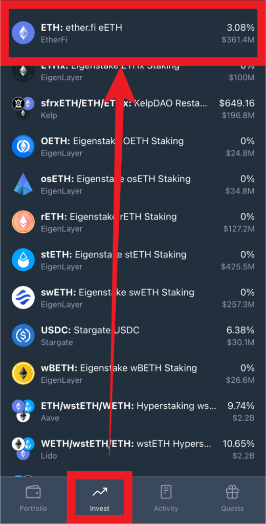 ether.fiの概要と、Rainmakerでether.fiにETHをデポジットしてポイントを貯める流れを解説